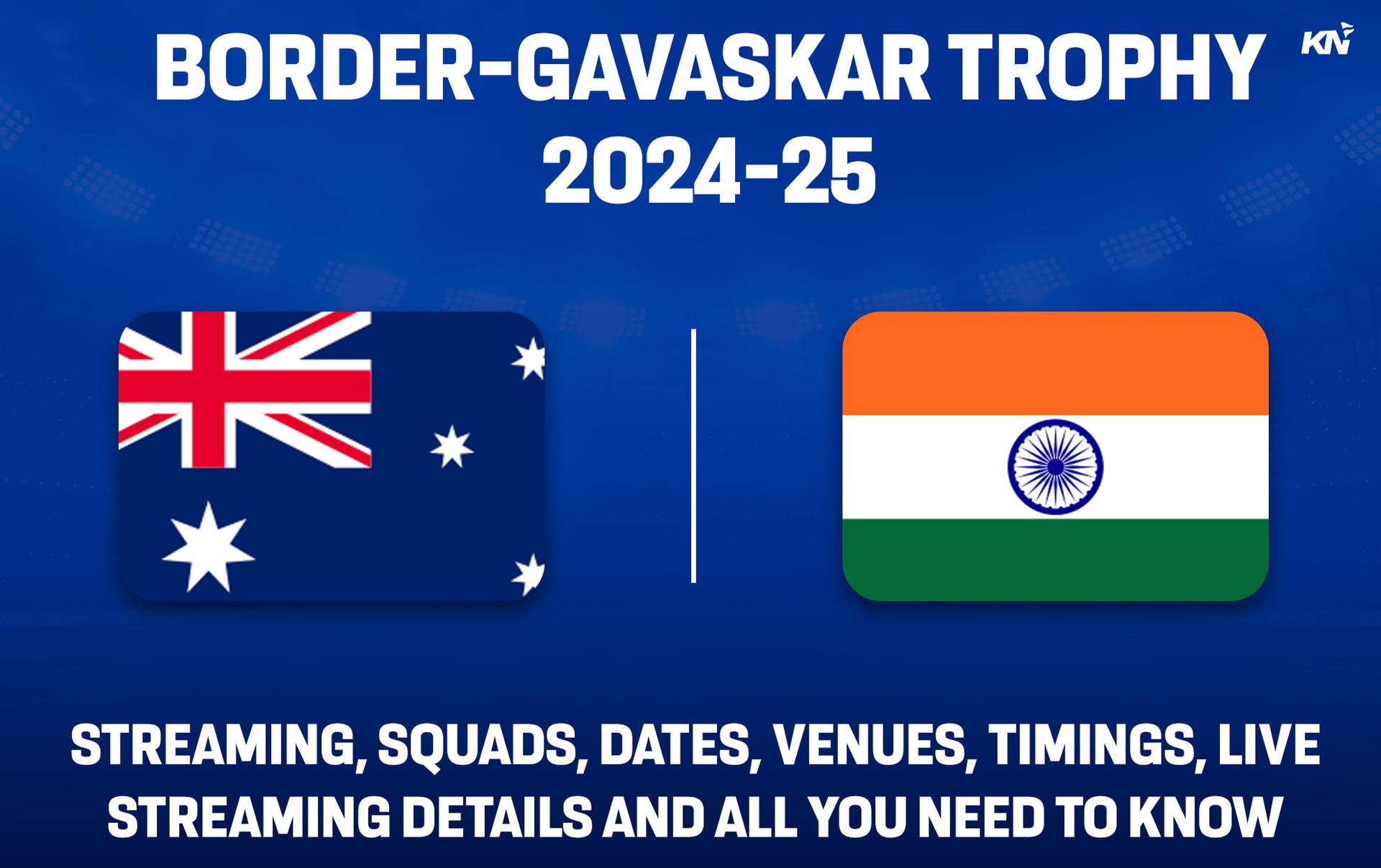 border gavaskar schedule